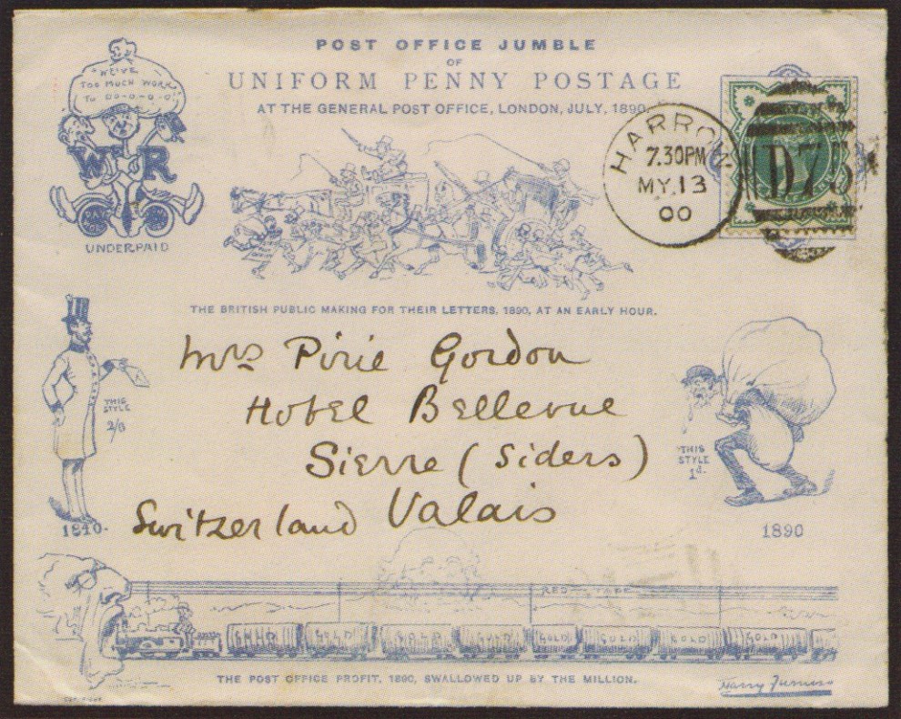 1890 Uniform Penny Postage – The Harry Furniss Caricature | The 1887 ...