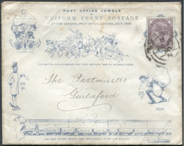 1890 Uniform Penny Postage – The Harry Furniss Caricature | The 1887 ...