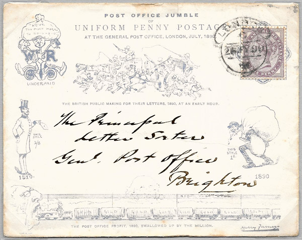 1890 Uniform Penny Postage – The Harry Furniss Caricature | The 1887 ...
