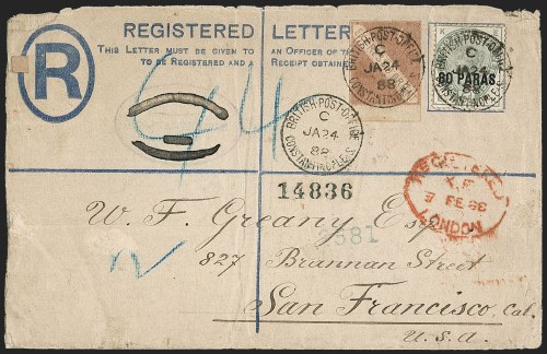 Census of Orient D’Express Labels on Cover | The 1887 Jubilee Issue